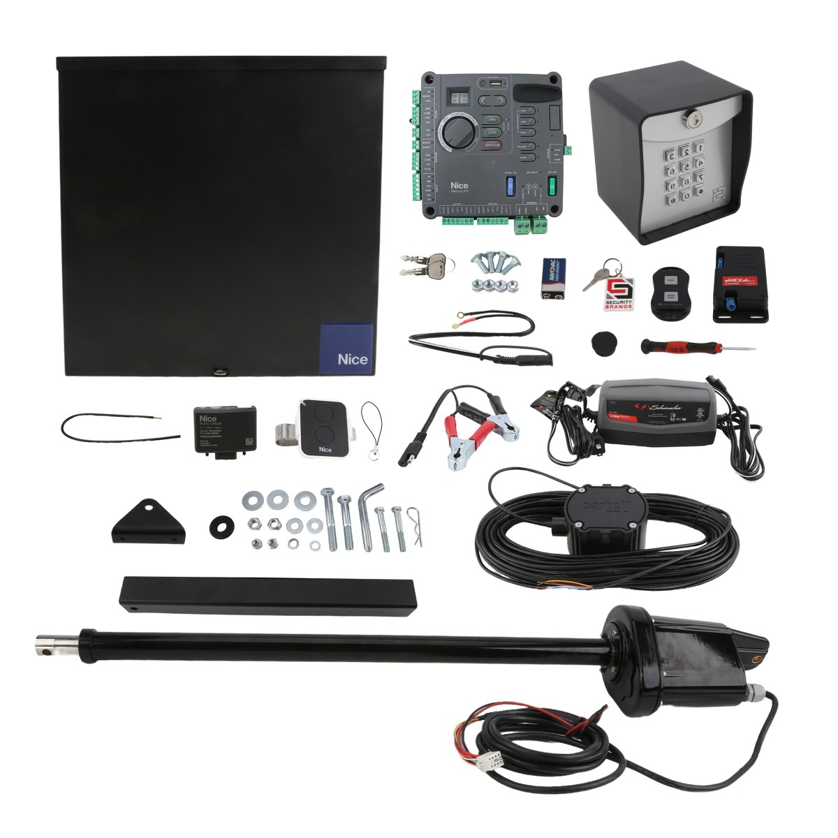 Nice Apollo 816 AC Swing Gate Opener Full Package w/ Mercury 310 ...