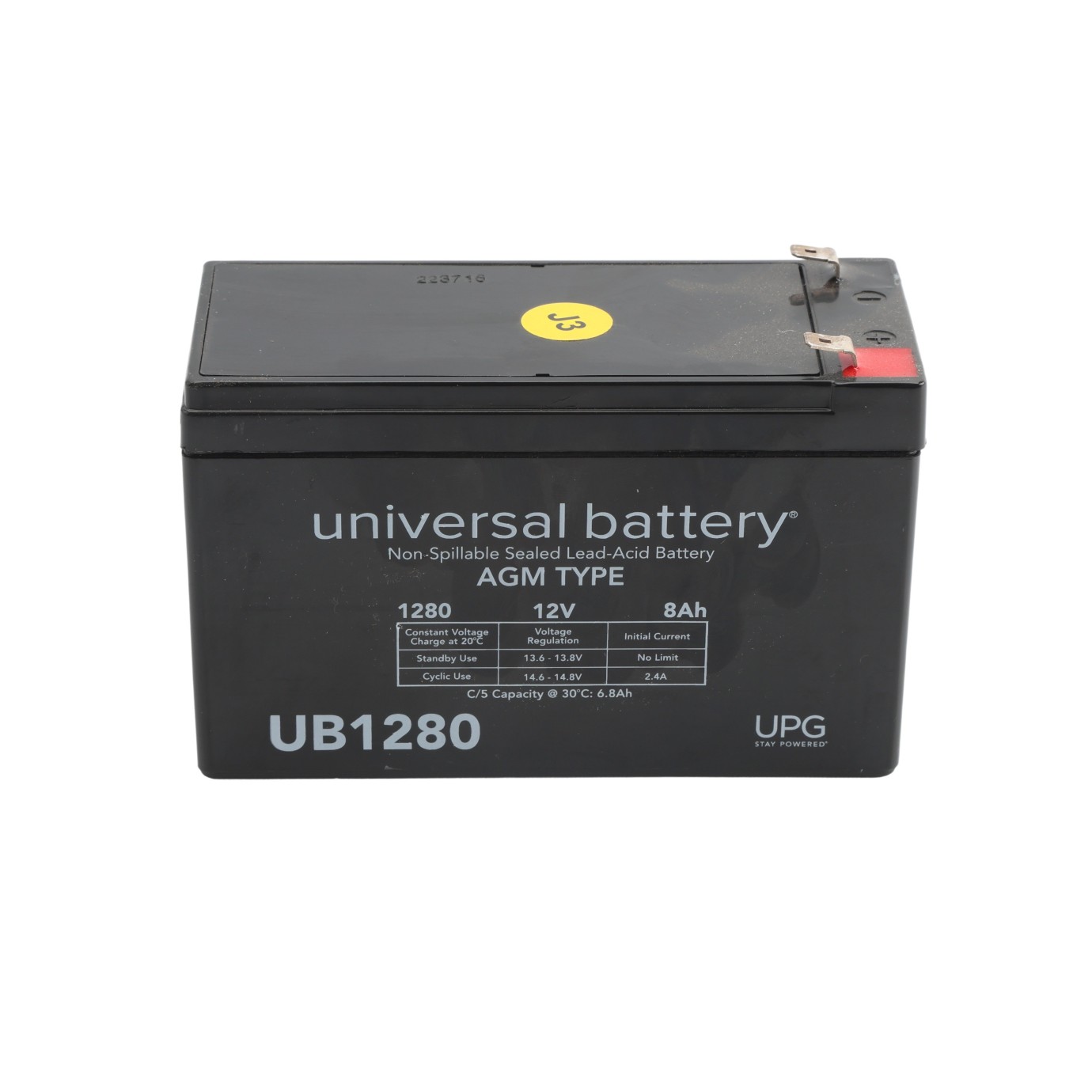 Hysecurity 8AH Gate Opener Battery AGM, 12V | Apollo Gate Openers