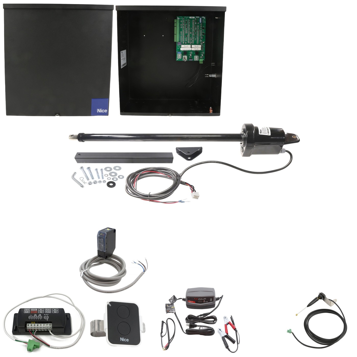 Nice Apollo Swing Gate Opener with 636 Control Board - No Battery ...