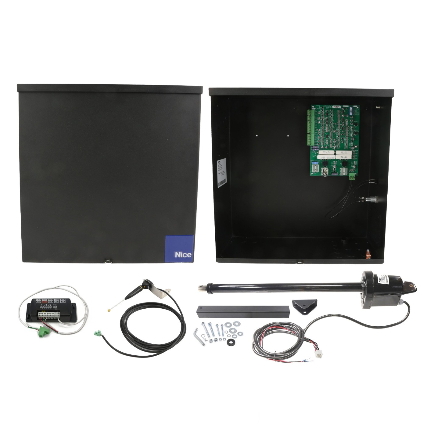 Nice Apollo 1500 AC Swing Gate Opener Full Package w/ 636 Control Board ...