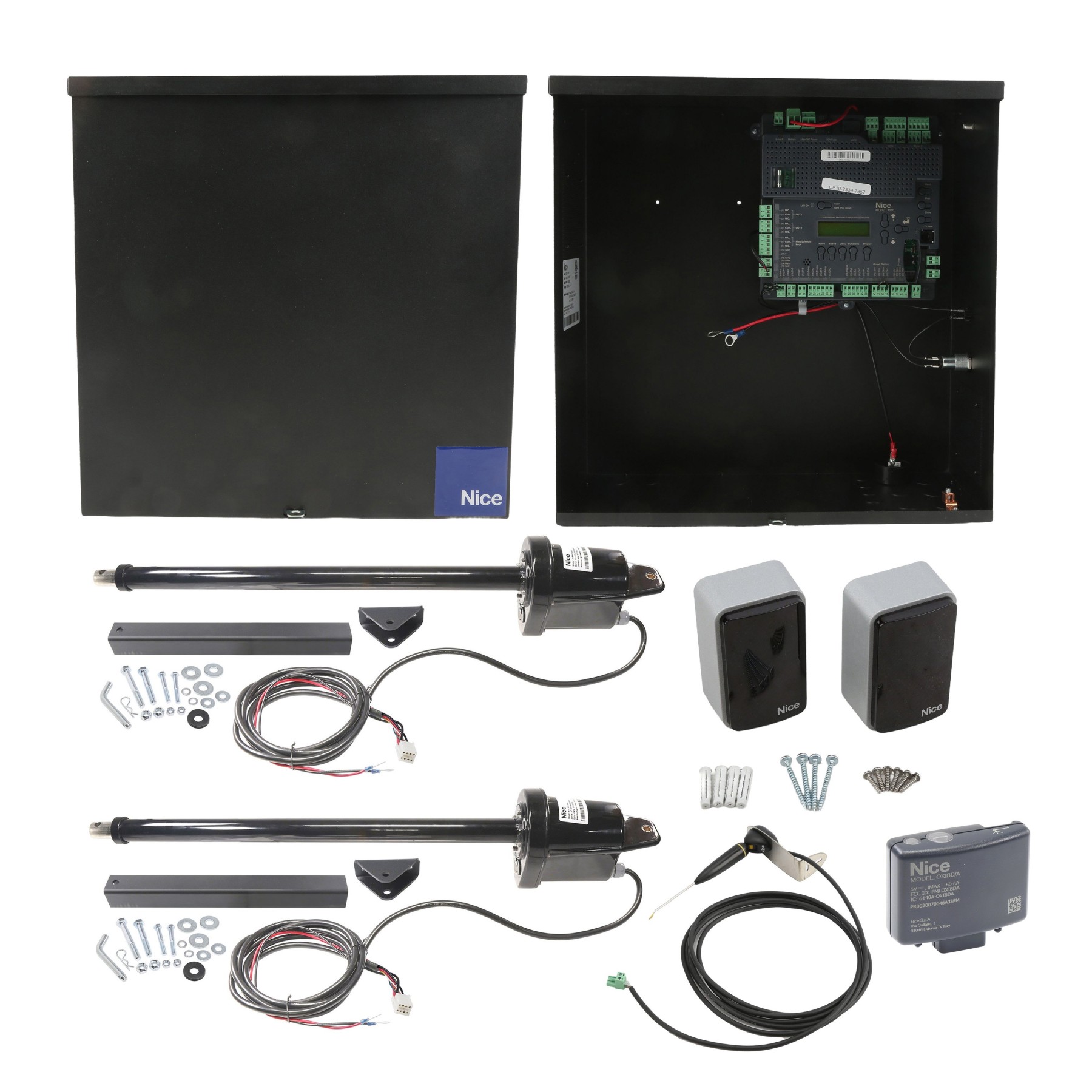 Nice Apollo 1651 Dual Arm Swing Gate Opener Complete Package with 1050 ...