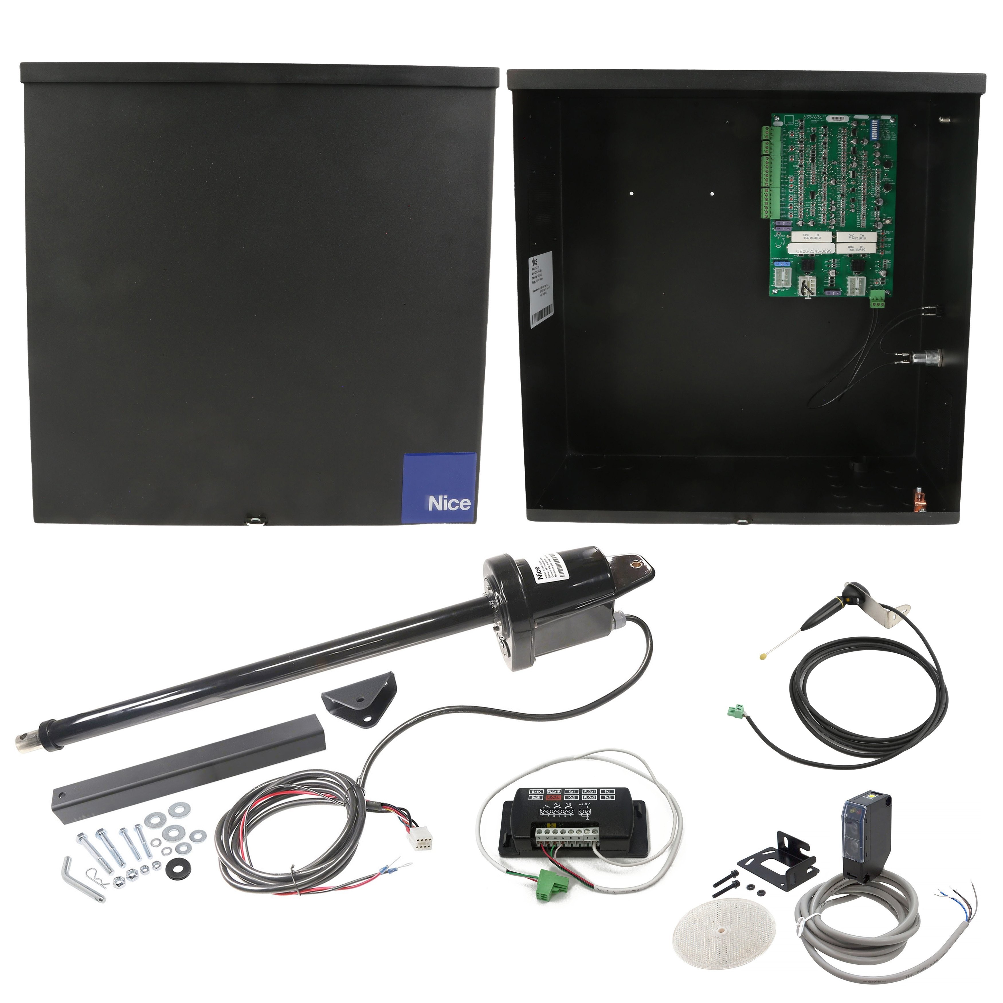 Nice Apollo 1500 Single Arm Swing Gate Opener Package with 636 Control ...