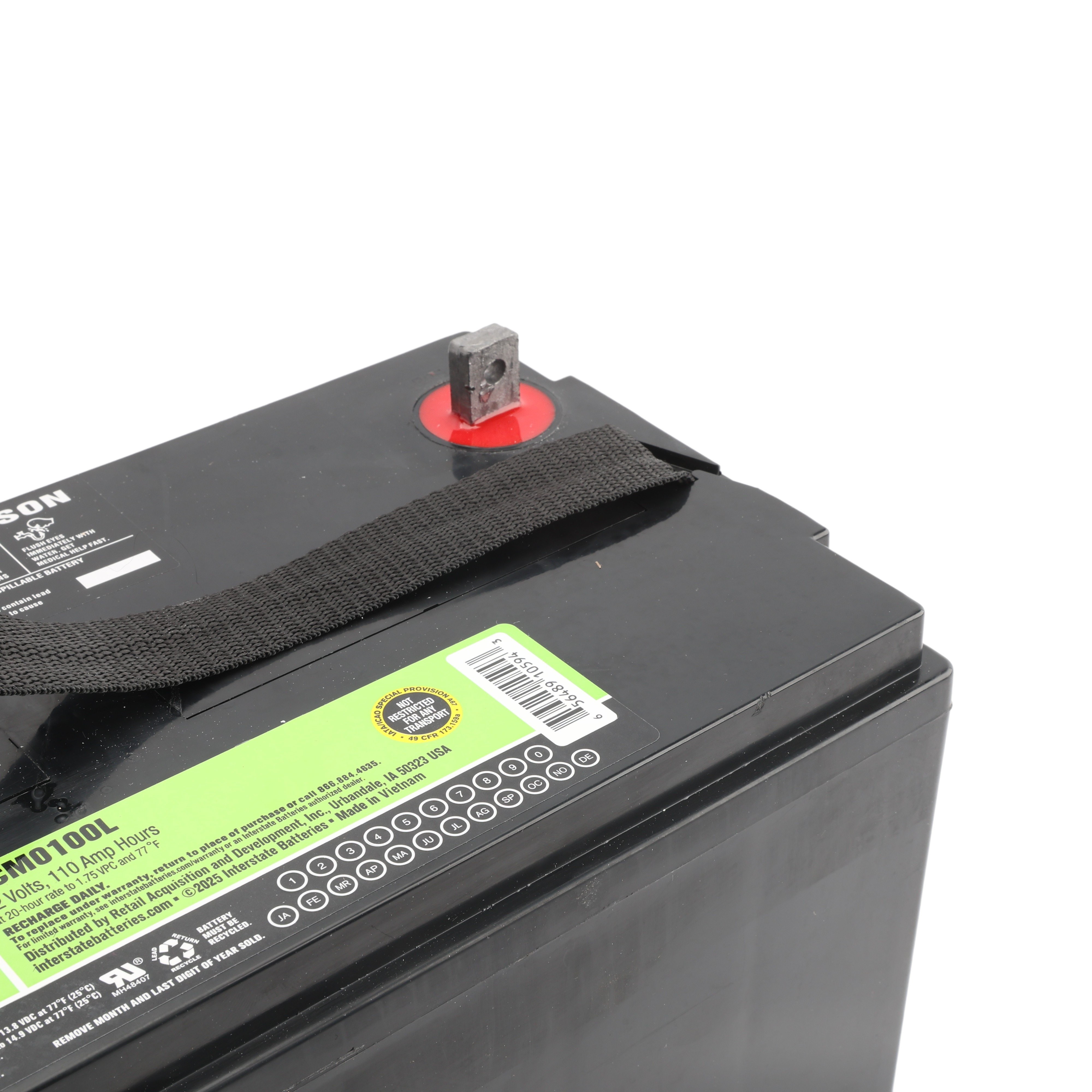 Interstate Batteries 12V, 110Ah SLA/AGM Battery For Automatic Gate ...