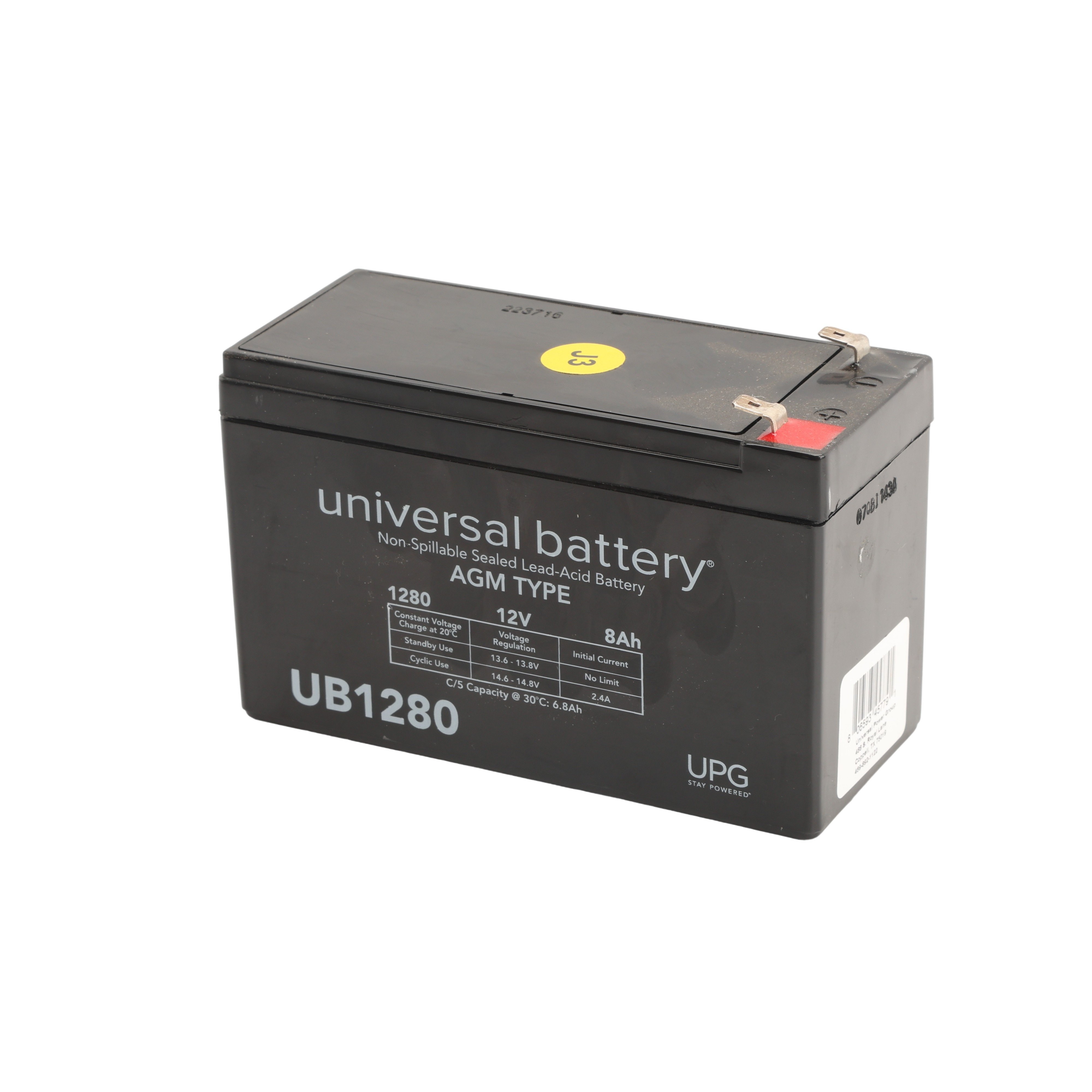 Hysecurity 8AH Gate Opener Battery AGM, 12V | Apollo Gate Openers