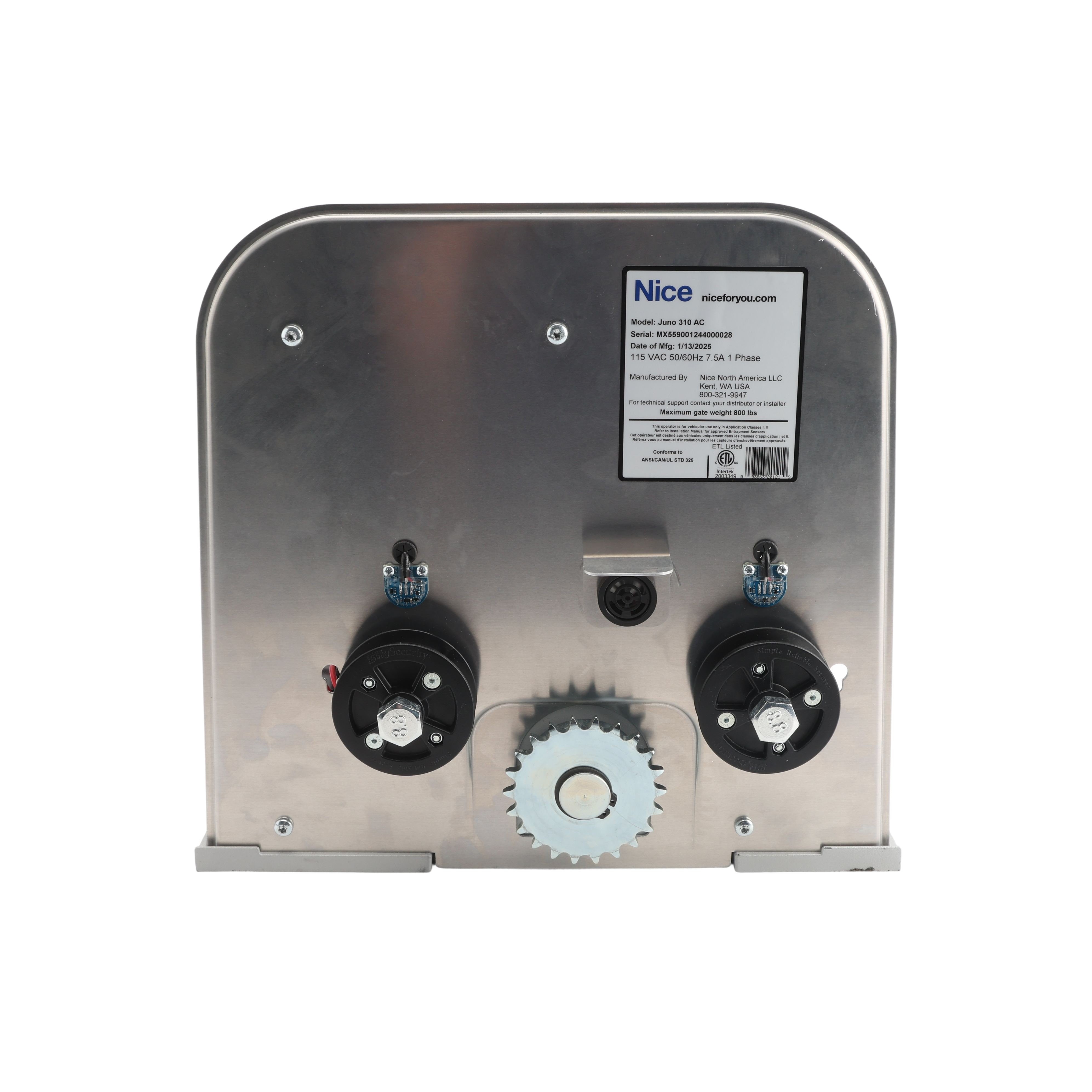 Nice Apollo Juno 310 AC Residential Slide Gate Opener with Battery ...