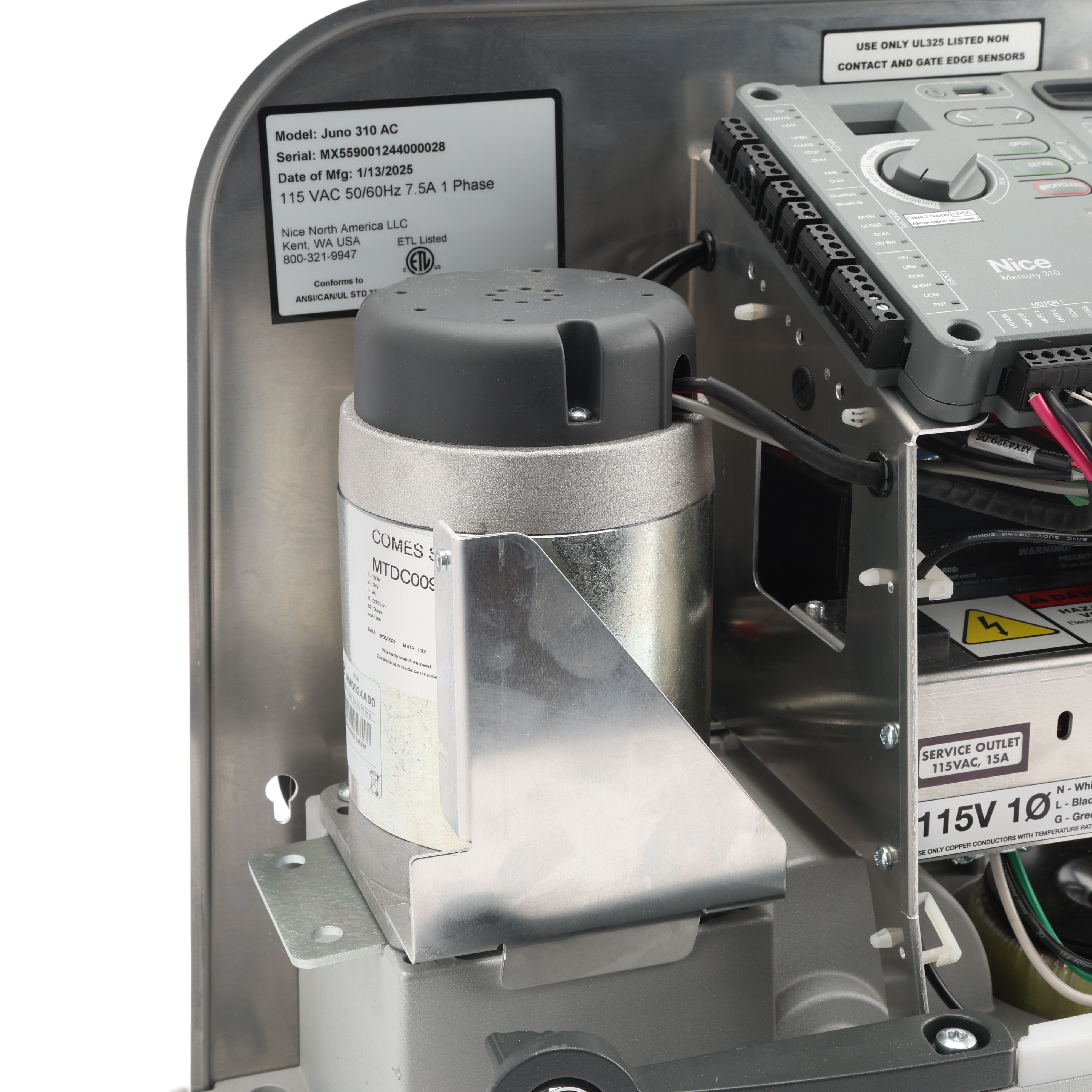 Nice Apollo Juno 310 AC Residential Slide Gate Opener with Battery ...