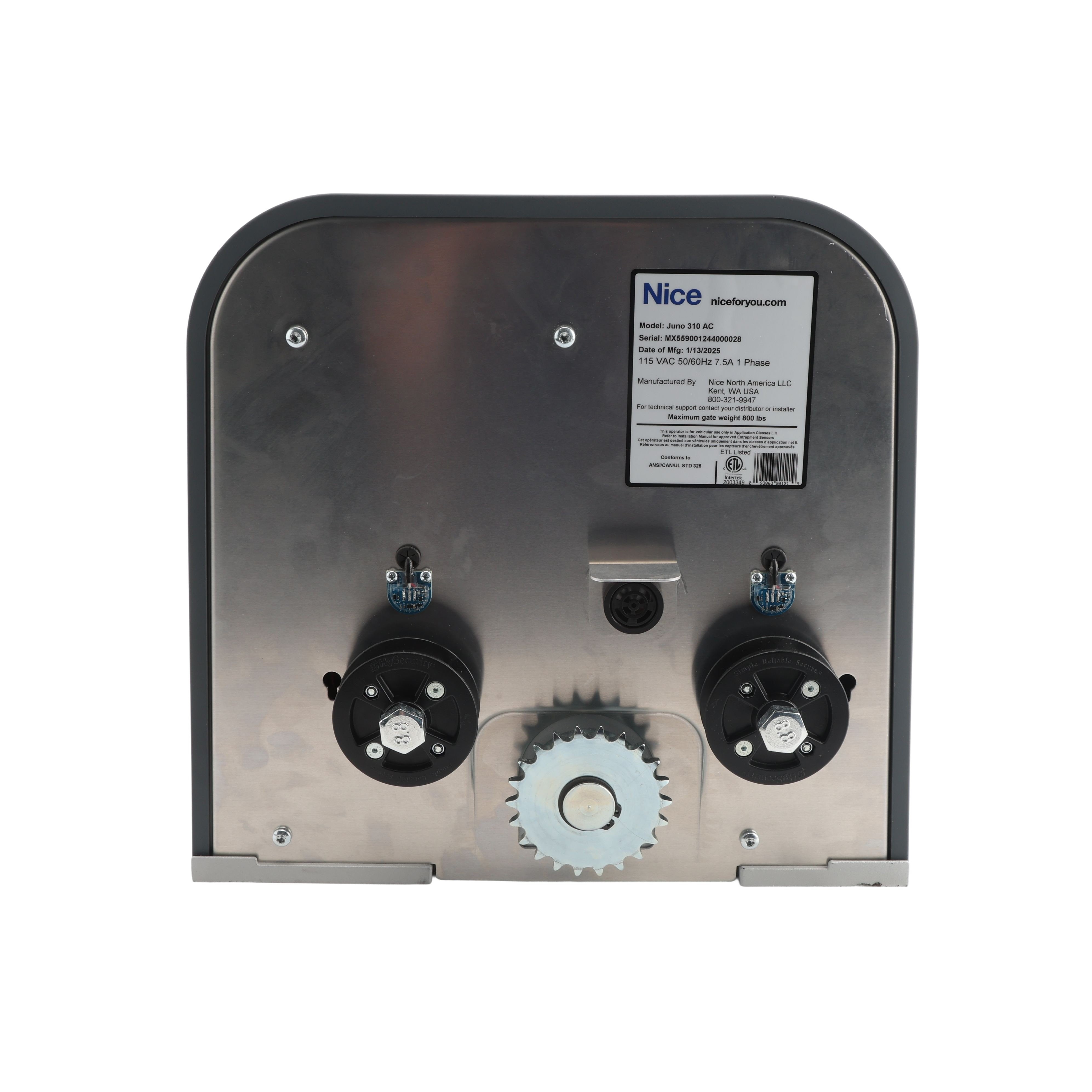 Nice Apollo Juno 310 AC Residential Slide Gate Opener with Battery ...