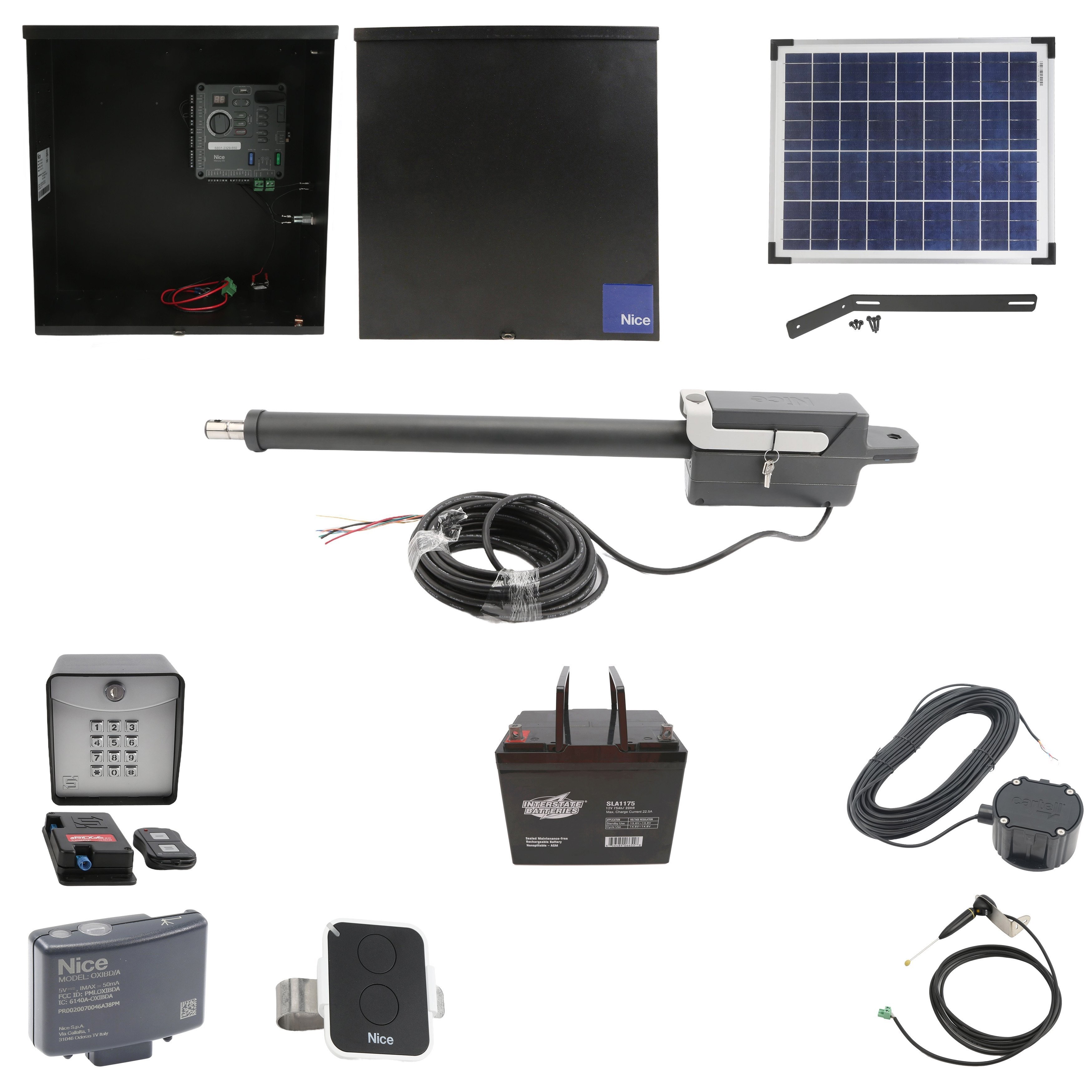 Nice Apollo Titan 912L1 Actuator Swing Gate Opener Complete Package ...