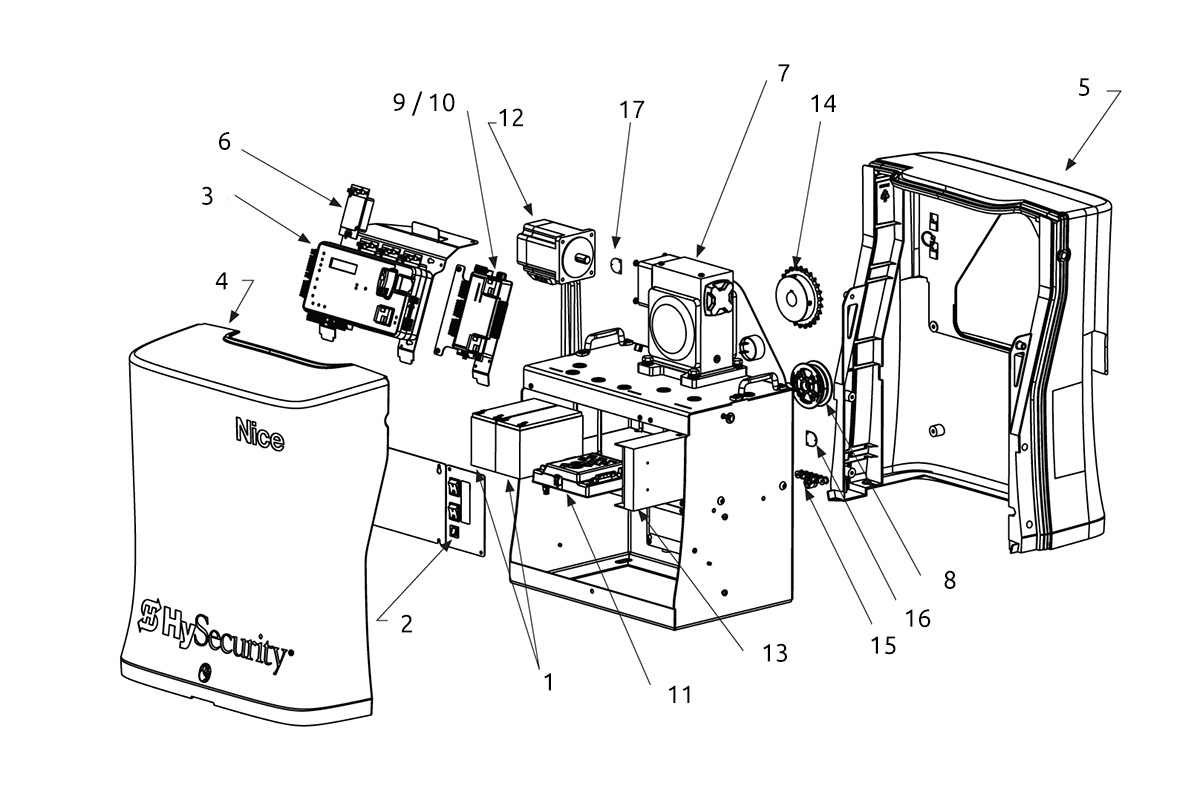Nice Apollo SlideSmart CNX Replacement Parts - Nice Apollo Slide Gate ...